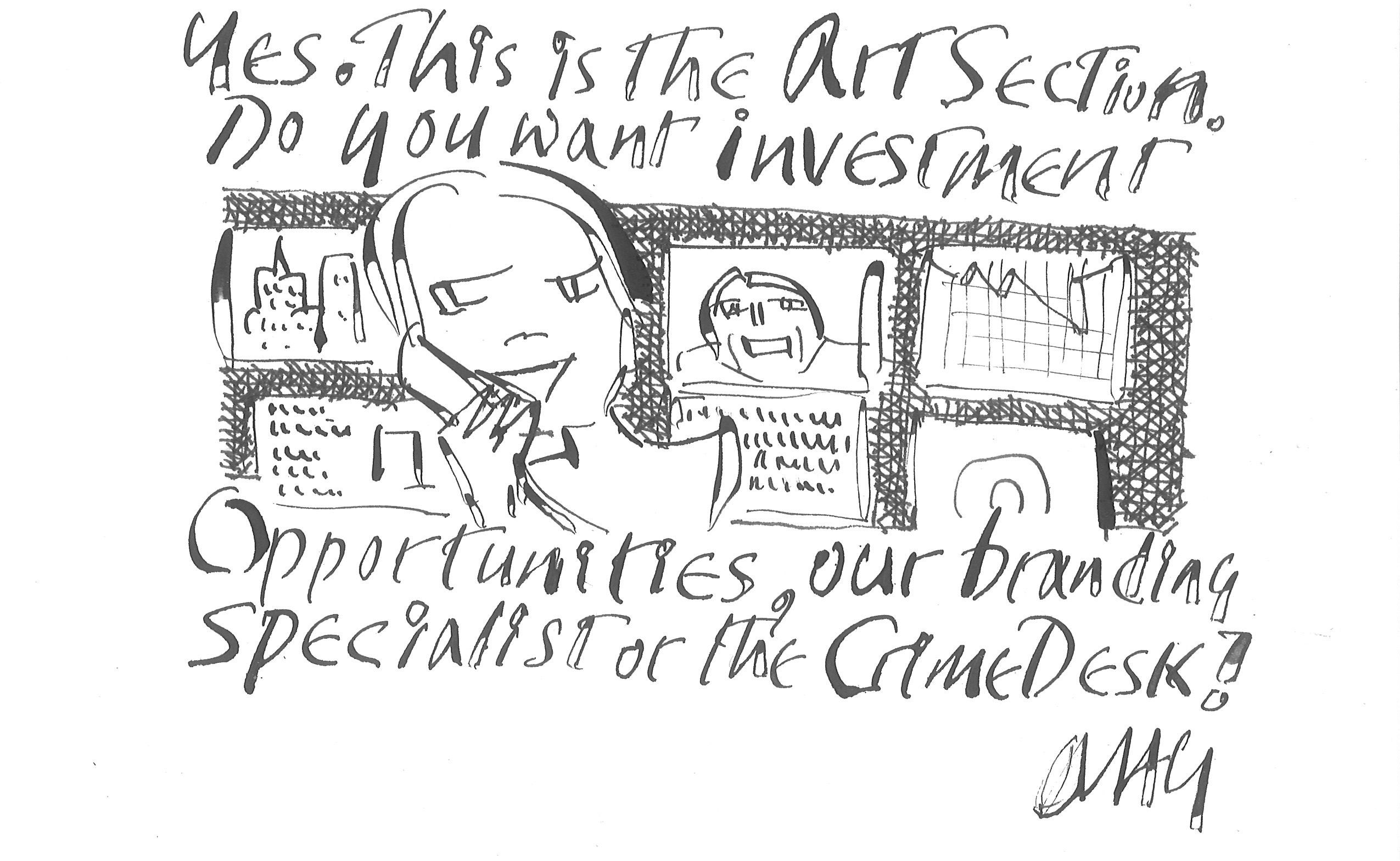 The Life of Arty - A Cartoon by Anthony Haden-Guest